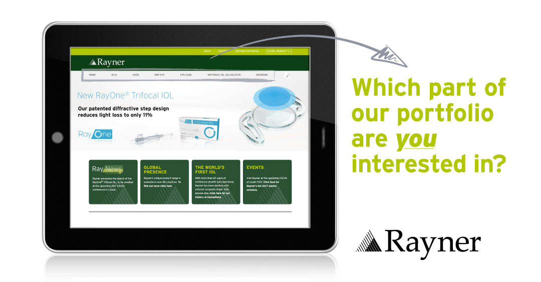 Keeping it simple: The new Rayner website experience - Rayner : Canada